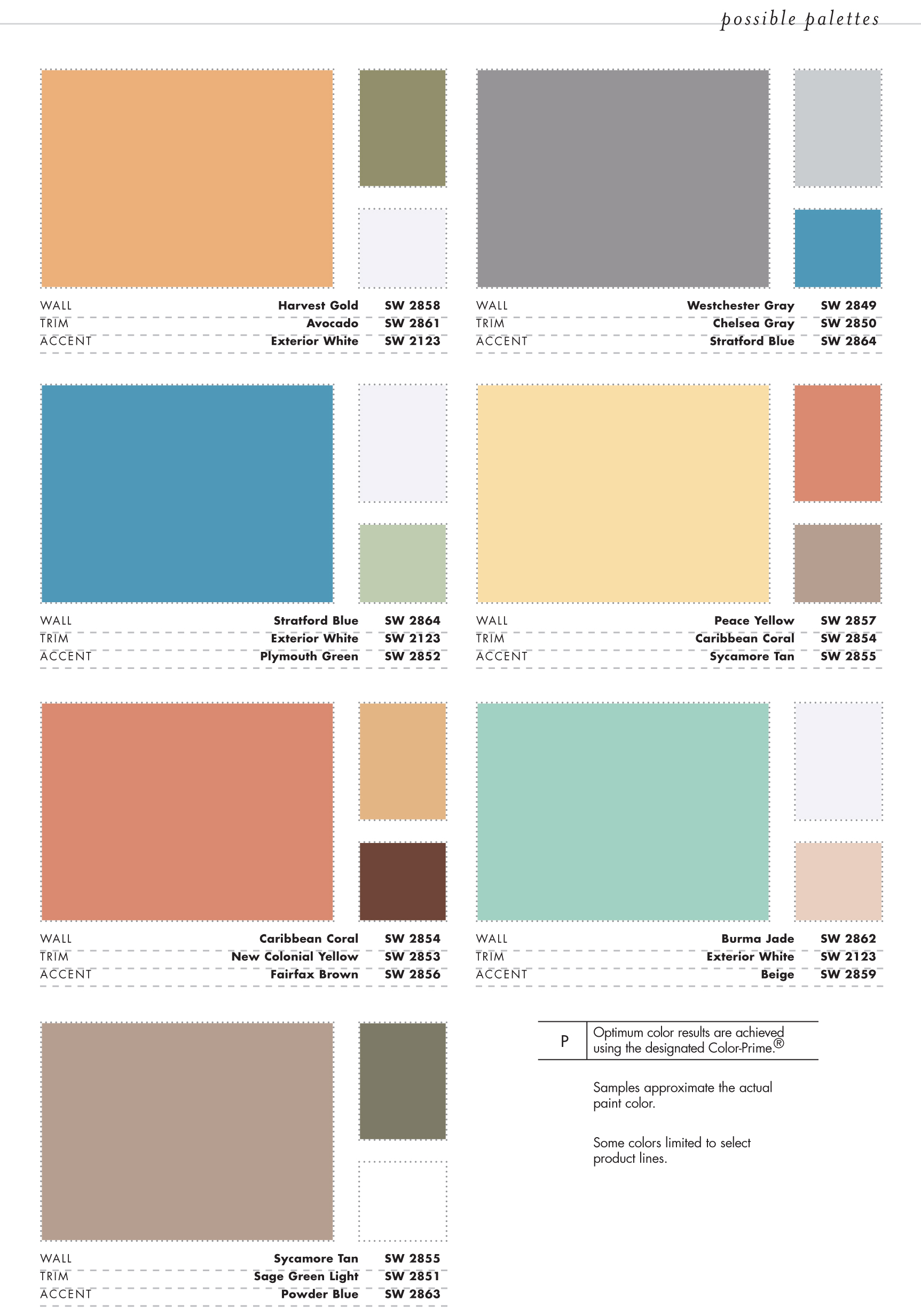 1950s Color Combinations